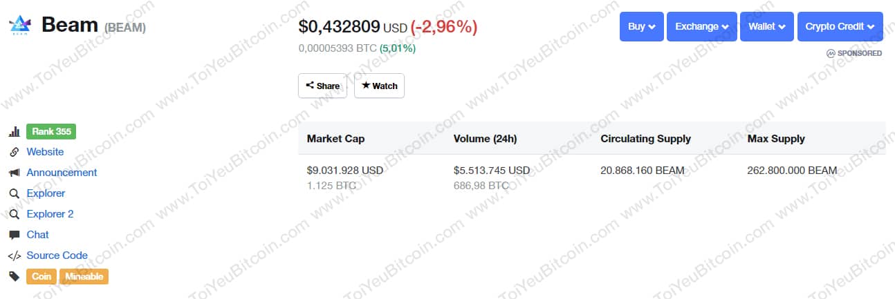 Beam là gì? Tạo ví & Mua bán đồng Beam Coin ở đâu? Có nên đầu tư?