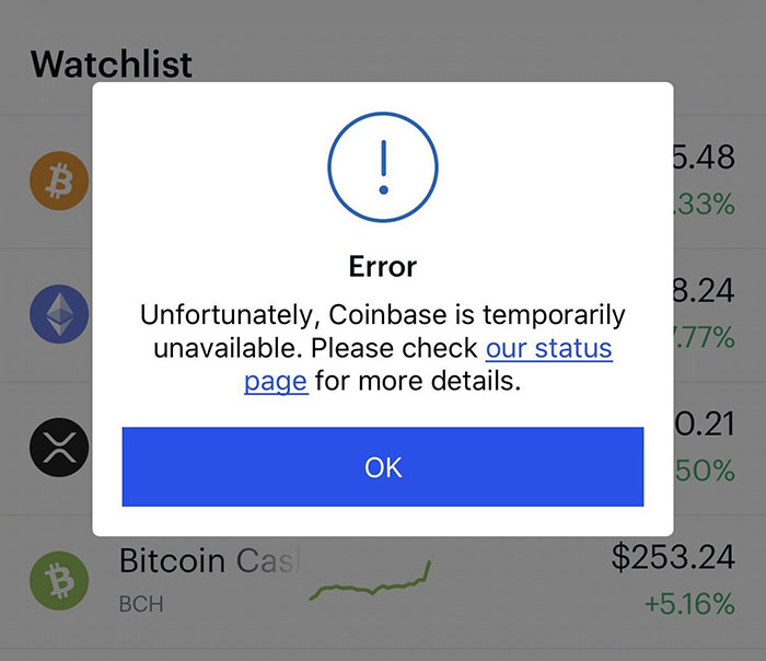 Coinbase "lại sập" khi giá Bitcoin biến động, đây là lần thứ 4 trong ...